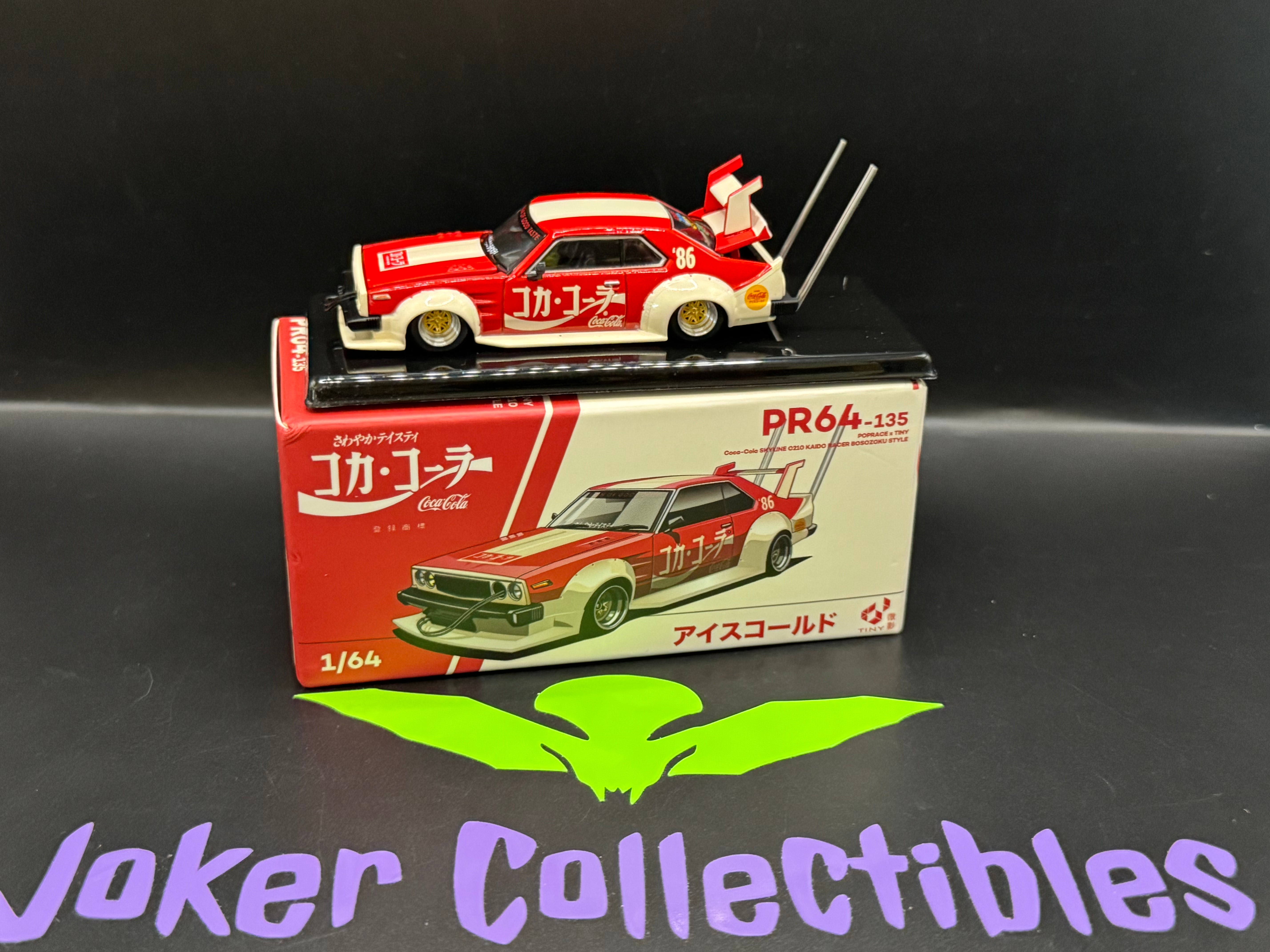 Pop Race x Tiny Coca-Cola Nissan Skyline C210 Kaido Racer Bosozoku Sty ...